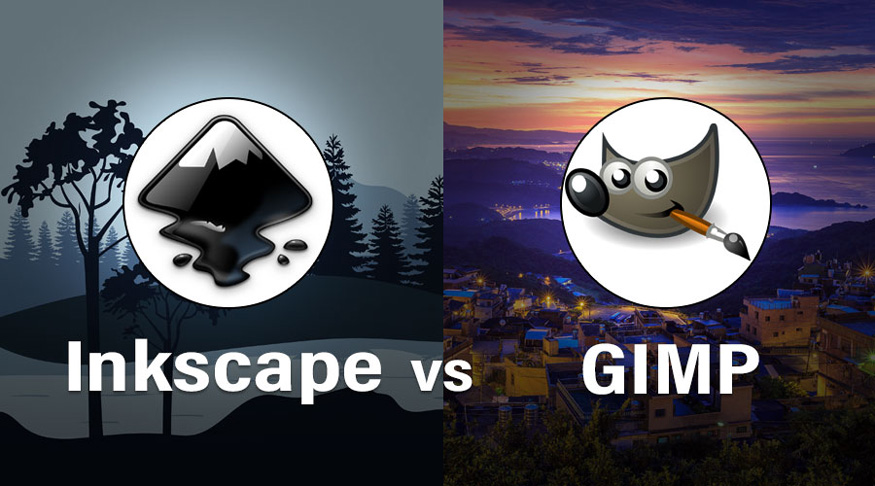 Comparison of GIMP and Inkscape software